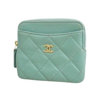 Chanel Porte-monnaie Pre-owned - Femme - Pre-owned - Vert - Taille: ONE Size