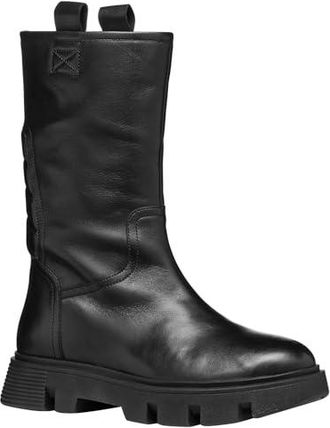 Geox Femme D Vilde E Bottes Tendance, Noir, 37.5 EU