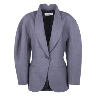 R&oacute;he Femme, Vestes, Gris, Taille: 38 FR Blazer &agrave; Taille Ballon