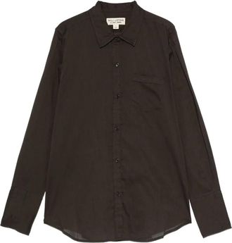 Nili Lotan chemise à boutonnière - Marron