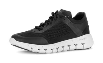 Gabor Sneaker PIUS GABOR, Herren, Gr. 8,5 (42,5), schwarz, Lederimitat, Textil, Schuhe Sneaker, Freizeitschuh, Halbschuh, Schn&uuml;rschuh in Komfortweite G (=we