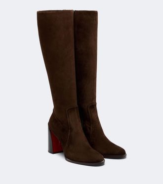 Christian Louboutin Bottes Iranina en daim