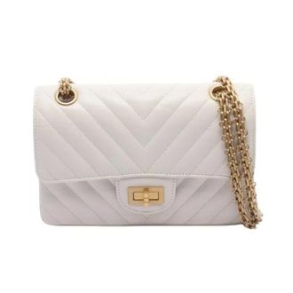 Chanel Pre-owned Sac bandouli&egrave;re en cuir 2.55 - Femme - Pre-owned - Beige - Taille: ONE Size