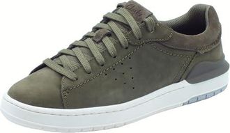 Clarks Mixte Courtlite2 Run Shoes, Olive Nubuck, 43 EU
