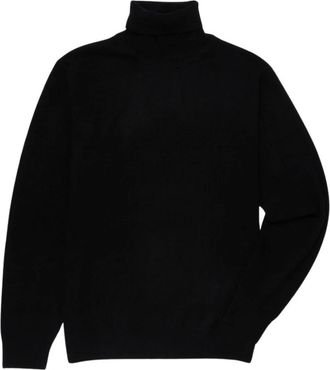 Brooks Brothers Homme, Pulls, Noir, Taille: L Pull col roul&eacute; en laine et cachemire