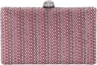 Kurt Geiger Femme, Sacs, Rose, Taille: ONE Size Crystal Kensington Clutch