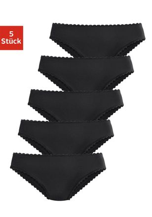 Petite Fleur Jazz-Pants Slips PETITE FLEUR, Damen, Gr. 34, schwarz, Microfaser, Obermaterial: 92% Polyamid, 8% Elasthan, unifarben, k&ouml;rpernah, Unterhosen, aus weic