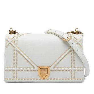 Dior Pre-owned Sac port&eacute; &eacute;paule Diorama moyen mod&egrave;le - Femme - Pre-owned - Blanc - Taille: ONE Size