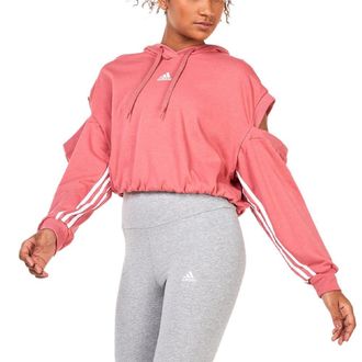 adidas Adidas W HYGLM HD SWT HC8817 Nicht sportspezifischer Kapuzen-Sweatshirt f&uuml;r Damen, Schwarz, WONRED/WHITE, S