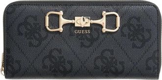 Guess Femme, Accessoires, Gris, Taille: ONE Size Janie Zip-Around Wallet