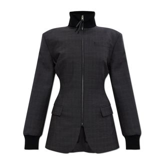 Moschino Blazer mit Stehkragen - - Jackets - Damen - Schwarzk - M
