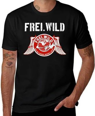 Generic Frei.Wild WDSWL Retro T-shirt pour homme, Style noir, 6XL