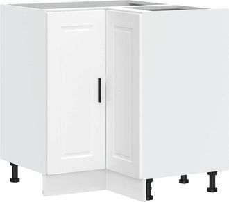 vidaXL Vidaxl - Armoire dangle de cuisine Porto blanc bois dingénierie