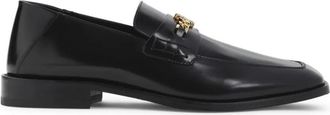 Amiri Loafer - Polished Black Leather Loafers With Gold Chain Emb - Gr. 41 (EU) - in Schwarz - für Damen