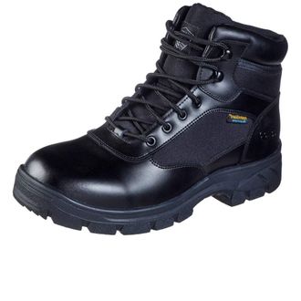 Skechers Herren Wascana Benen Sicherheitsstiefel, Black Leather W Textile, 45.5 EU