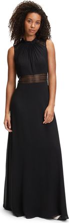 Vera Mont Damen Abendkleid rückenfrei 34, Schwarz