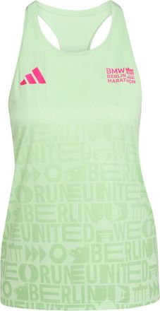 adidas Womens BMW Berlin-Marathon 2025 All Over Tanktop Semi Green Spark XS