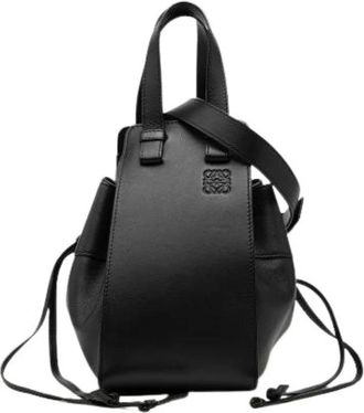 Loewe Pre-owned Hammock Drawstring Satchel - Femme - Pre-owned - Noir - Taille: ONE Size