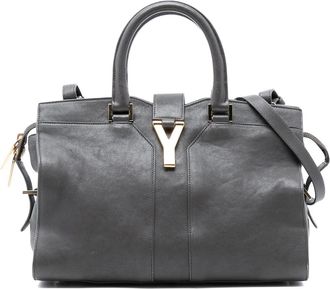 Saint Laurent Hobo Bags - Small Sheepskin Cabas Chyc Satchel - Gr. unisize - in Grau - f&uuml;r Damen
