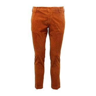 Entre Amis Samt Hose - - Trousers - Herren - Orange - W35