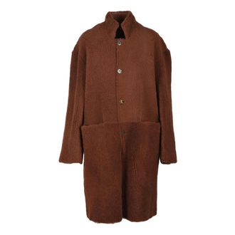 Giorgio Brato Femme, Vestes, Brun, Taille: 38 FR Shearling Coat