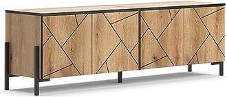 Vicco Meuble TV Hatto, Ch&ecirc;ne, 156.8 x 50 cm