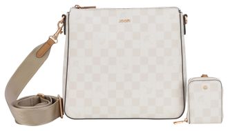 Joop Umh&auml;ngetasche JOOP cortina piazza jasmina shoulderbag mvz, Damen, Gr. B/H/T: 27cm x 25cm x 6cm, beige (birch, natur), Lederimitat, Taschen Umh&auml;ngetasc