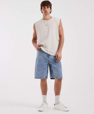 Blend Short ample en jean - Bleu clair d&eacute;lav&eacute;