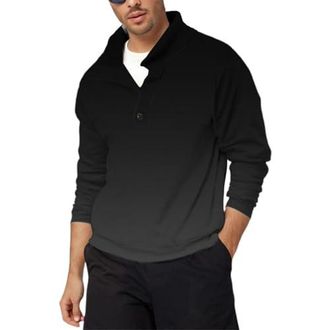 Generic Lightweigh Sweat uni pour homme 2026 d&eacute;contract&eacute; &agrave; la mode ample et tendance col &agrave; manches longues sans chapeau v&ecirc;tements pour entra&icirc;nement int&eacute;rieur 