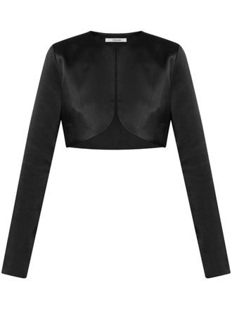 Entire studios haut crop en satin - Noir