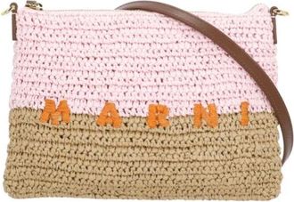 Marni Femme, Sacs, Rose, Taille: ONE Size Pochette en tissu