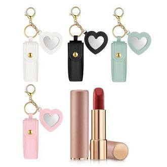 Generic ETUCYNG Porte-cl&eacute;s brillant &agrave; l&egrave;vres | Lot de 4 pendentifs porte-monnaie - Sac &agrave; rouge &agrave; l&egrave;vres portable, pour femmes, filles, &eacute;tudiants, amateurs de 