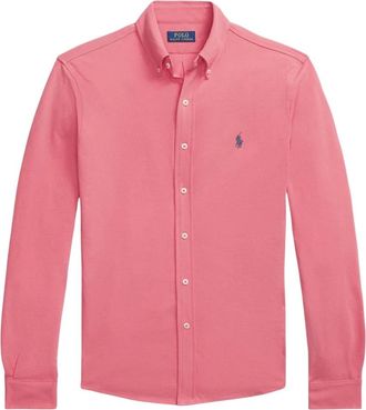 Polo Ralph Lauren Homme, Chemises, Rouge, Taille: XL T-shirt &agrave; Manches Longues en Maille Ultra-L&eacute;g&egrave;re