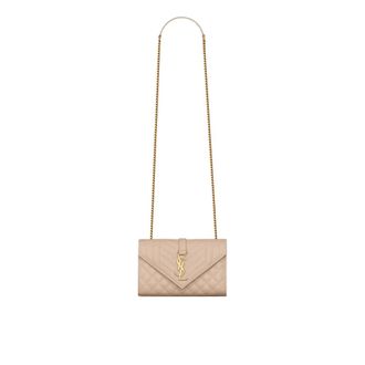 Saint Laurent Envelope Small - - Bags - Damen - Beige - ONE SIZE