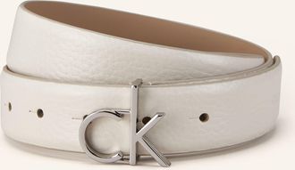 Calvin Klein Lederg&uuml;rtel weiss