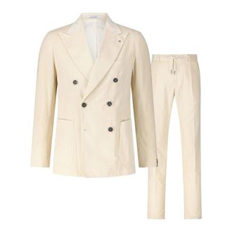 Tagliatore Zweiteiliger Anzug aus Cord - - Suits - Herren - Beige - XL