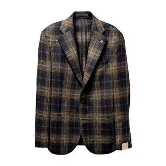L.B.M. 1911 L.b.m. 1911, Homme, Vestes, Multicolore, Taille: 2XL Americana corte sartorial
