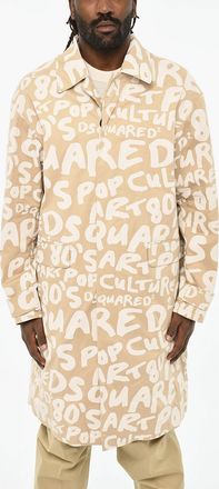 Dsquared2 Mantel mit Allover-Logo und Kapuze Dsquared2