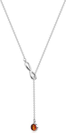 Zeeme Gemstones Collier 925/- Sterling Silber Bernstein