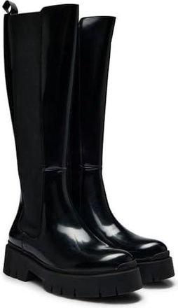 HUGO BOSS Femme Kris_ChHighBoot_BRPU Botte, 38 EU