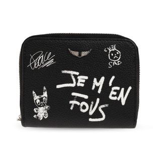 Zadig&Voltaire Femme, Accessoires, Noir, Taille: ONE Size ZV Arty Tag Mini Wallet