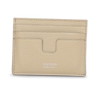 Tom Ford Leder Kartenetui - - Accessories - Herren - Beige - ONE SIZE
