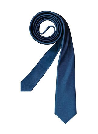 Olymp Herren Krawatte blau Seide unifarben