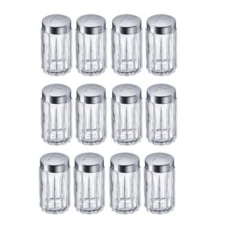Westmark Pfefferstreuer-Display, Inhalt: 12 Streuer, Fassungsverm&ouml;gen: je 50 ml, Glas/Rostfreier Edelstahl, Traditionell, Transparent/Silber, 63102611