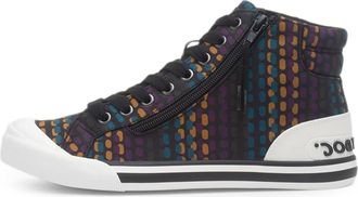 Rocket Dog Jazzin Hi Damen-Sneaker, Schwarz Mehrfarbig, 36 EU