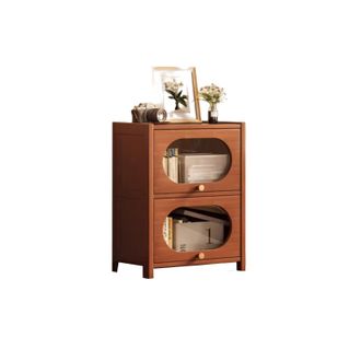 Generic Sideboard, K&uuml;chenaufbewahrungsschrank aus Massivholz, Klappfach + ger&auml;umige F&auml;cher, erh&ouml;hter Sockel zum Schutz vor St&ouml;&szlig;en, auch als B&uuml;cherregal oder H