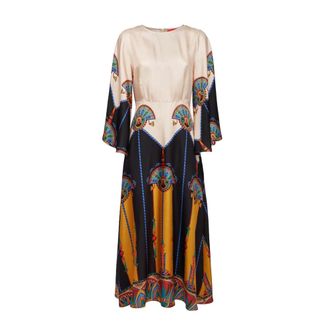 La DoubleJ Aswan Seiden-Maxikleid - - Dresses - Damen - Mehrfarbig - M