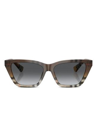 Burberry Sunglasses lunettes de soleil &agrave; monture papillon - Tons neutres