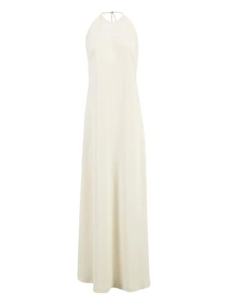 Zeus + Dione Neckholder-Abendkleid - Weiß