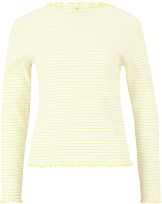 Cartoon Damen Langarm-Shirt mit Kragen 46, Cream/Yellow